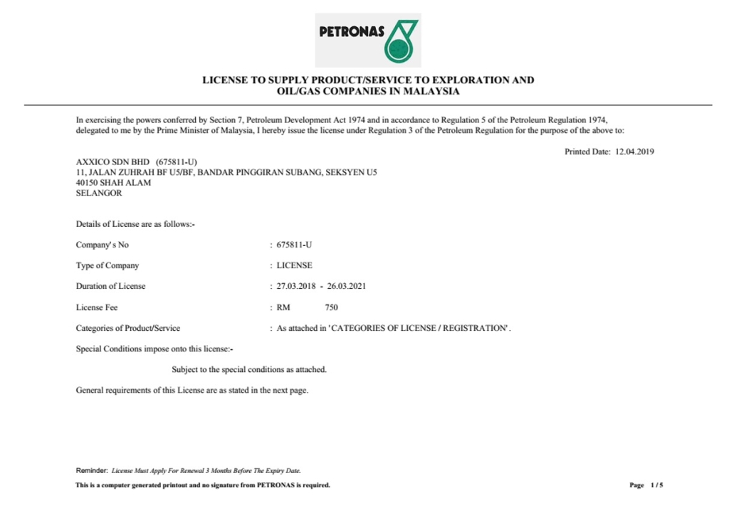 Registration Licenses
